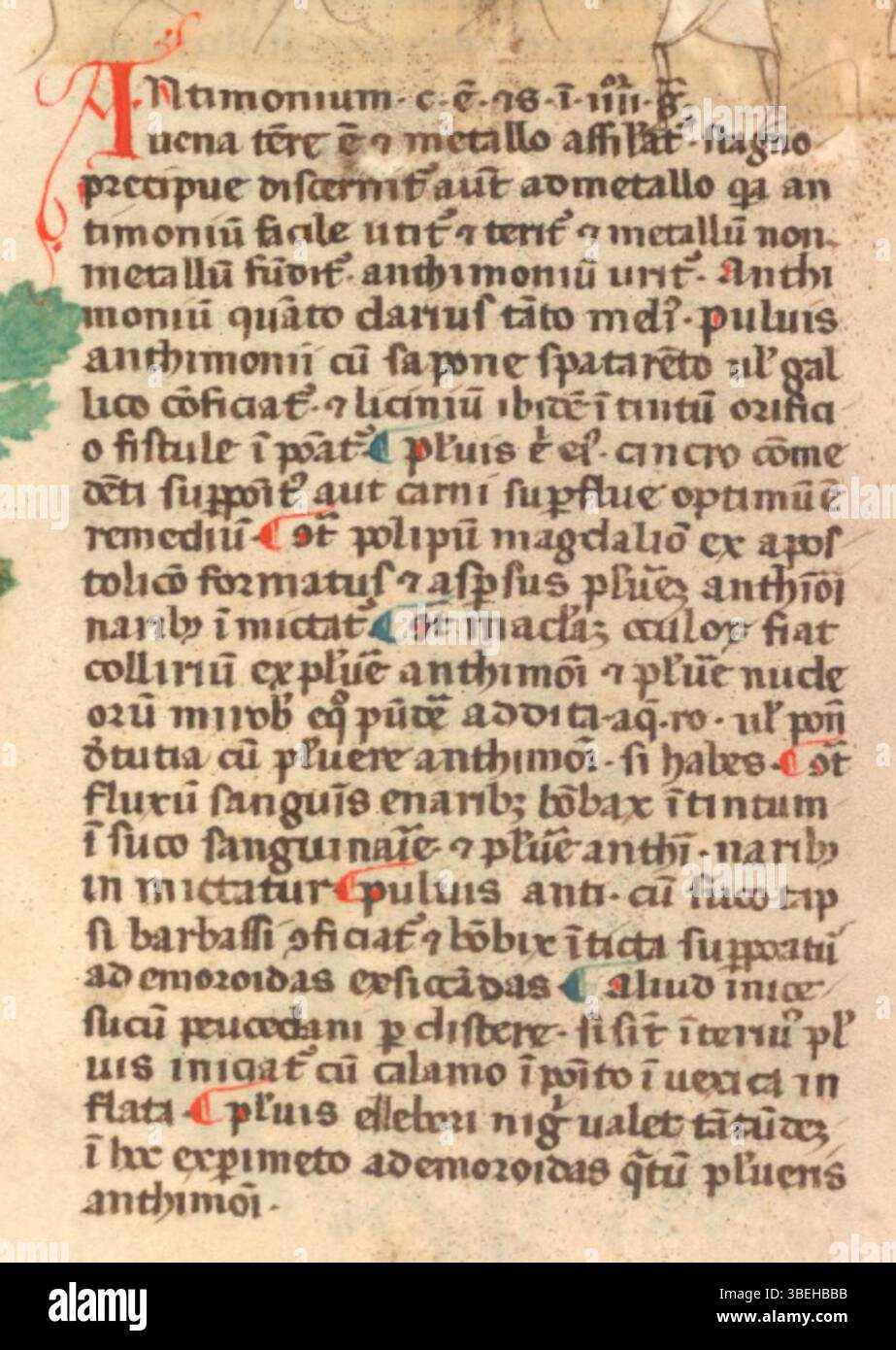 This medieval manuscript detail from 'BL Egerton 747' features artwork ...