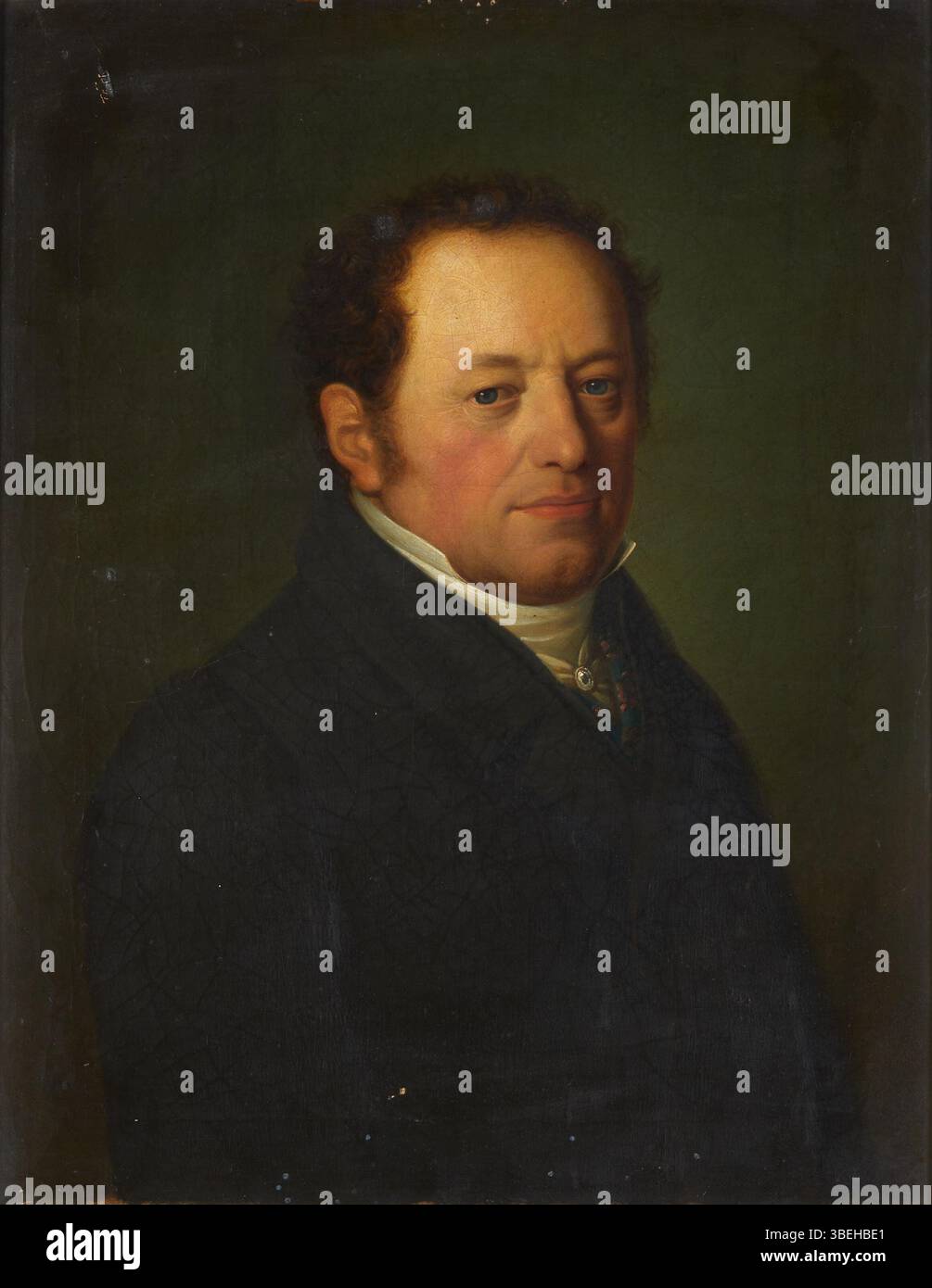 This 19th-century portrait of Josef Leopold Singer, depicted in oil on ...