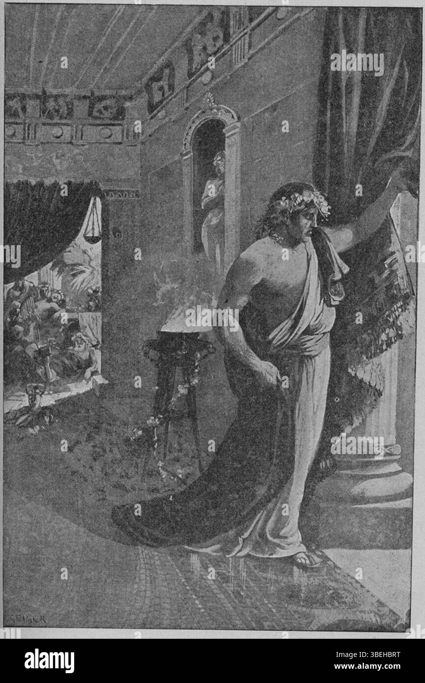 Illustration by Richard Geiger (1870–1945) from the 1900 Hungarian work ...