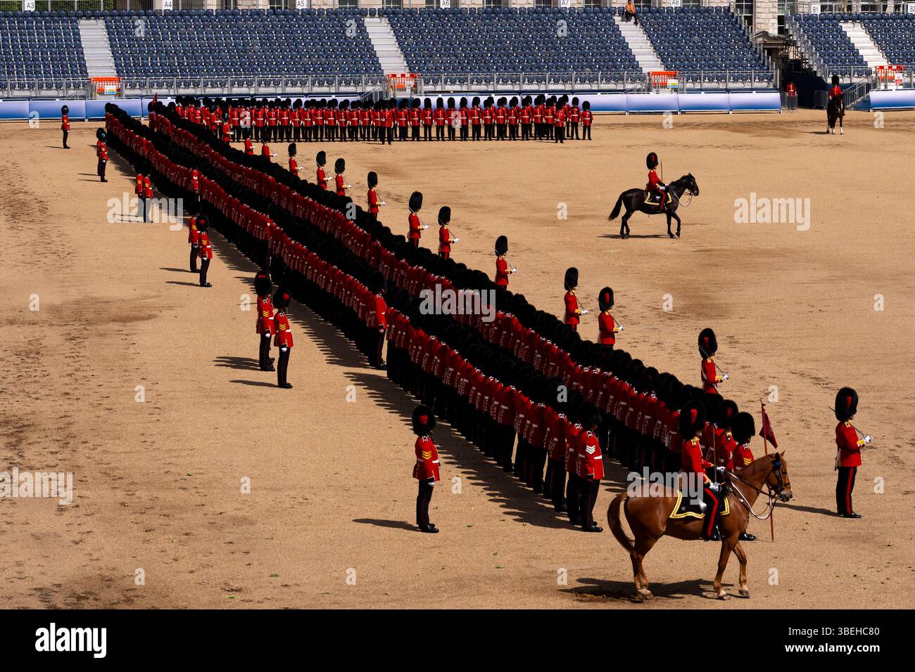 Members of the Household Cavalry taking part in the Brigade Major's ...