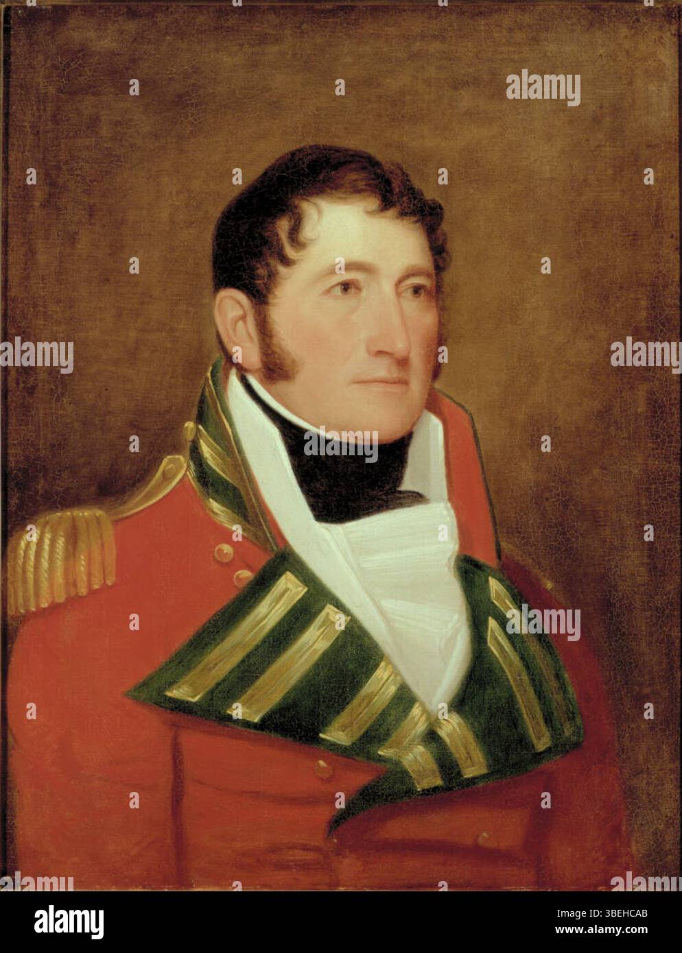 The portrait of William McKay, created by Levi Stevens in 1816 ...
