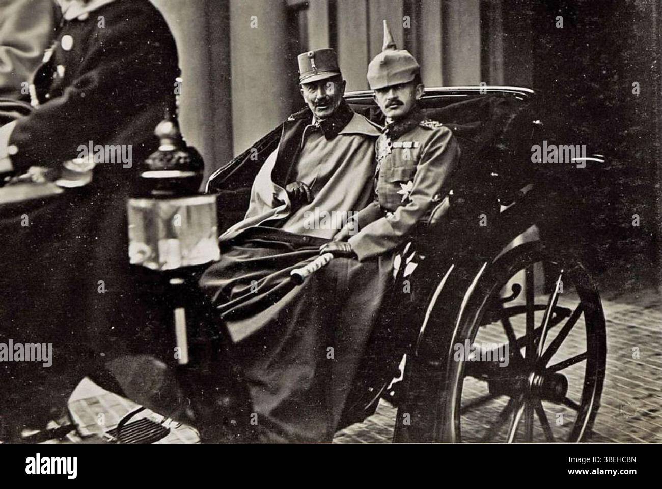 The image shows Kaiser Karl I of Austria and Kaiser Wilhelm II of ...