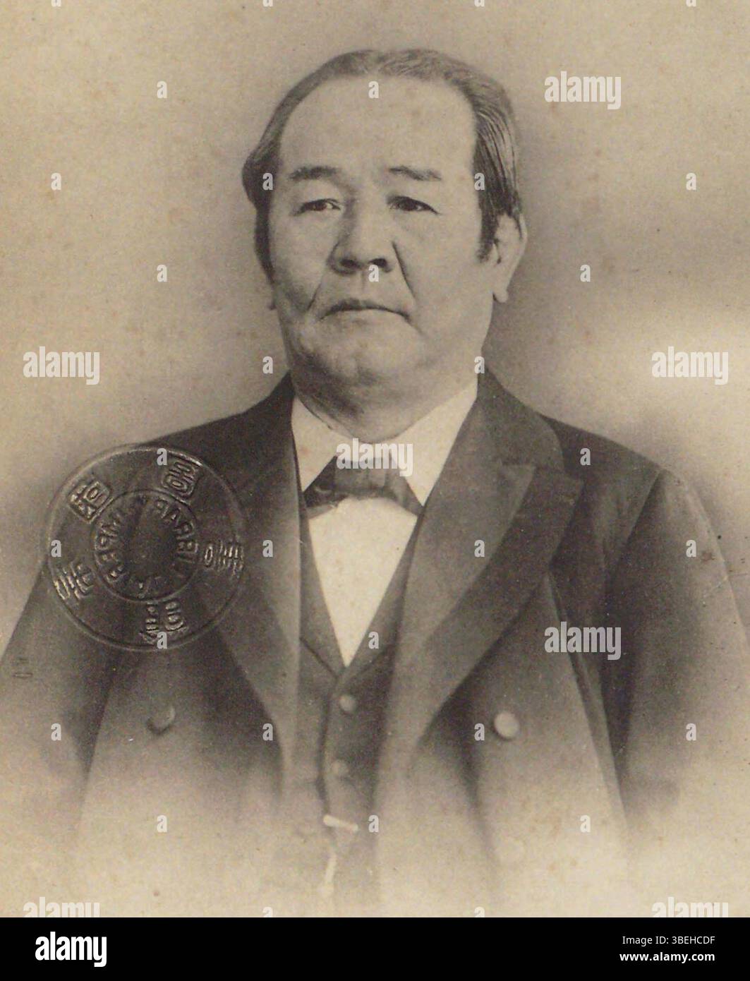 This 1900 portrait of Shibusawa Eiichi, the first Viscount and founder ...