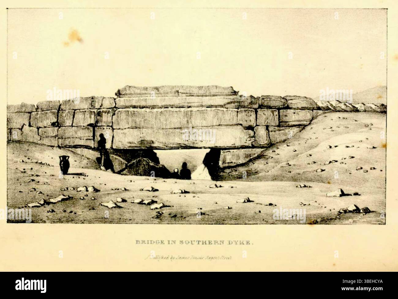 This image shows the main gate in the original dam at the ...