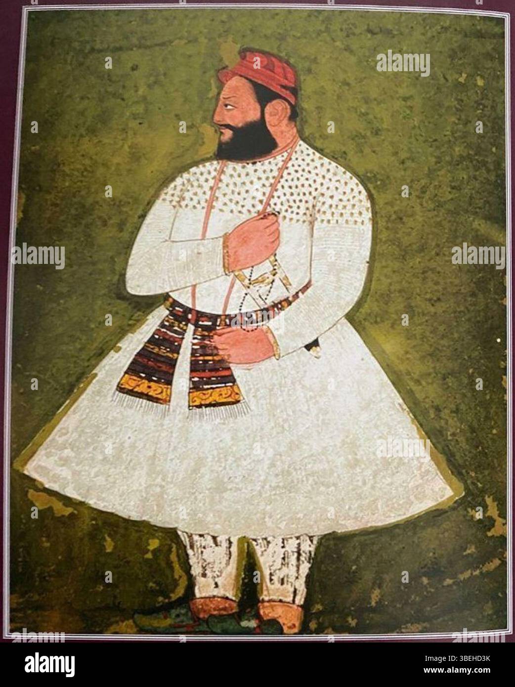 This 17th-century painting depicts Guru Hargobind and is preserved at ...