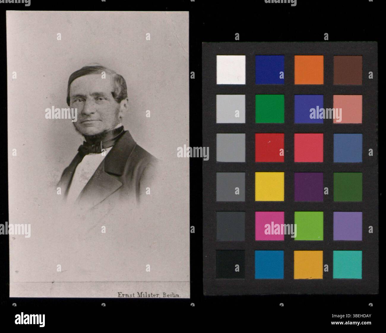 This black-and-white photograph from circa 1861 portrays Johann ...