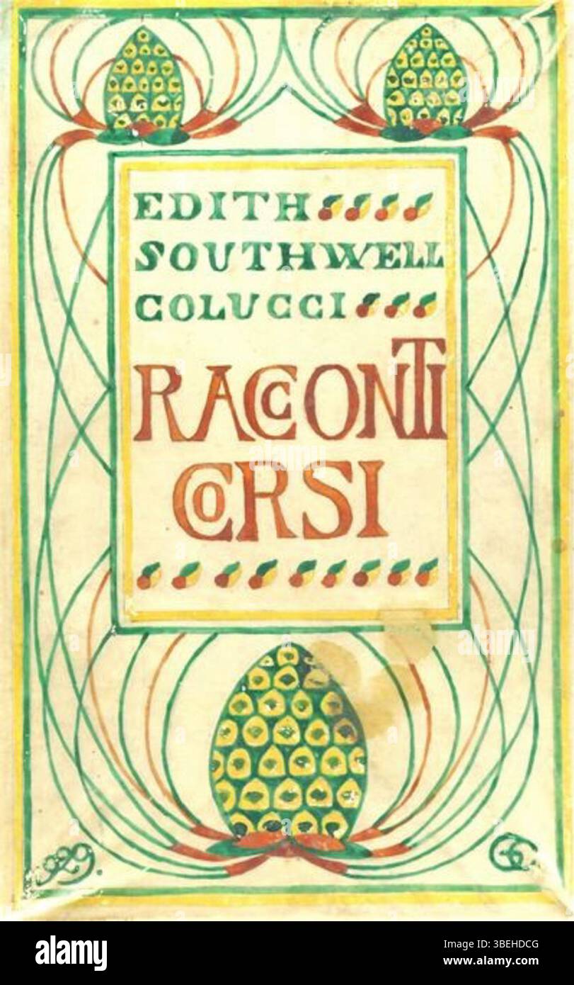 The 1928 book cover of Edith Southwell Colucci's 'Racconti corsi ...