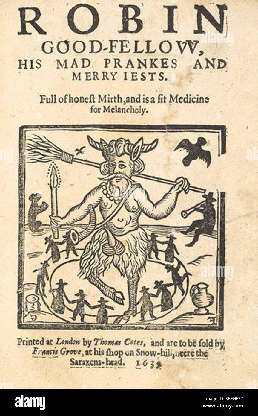 The title page from 'Robin Goodfellow, His Mad Pranks and Merry Jests ...