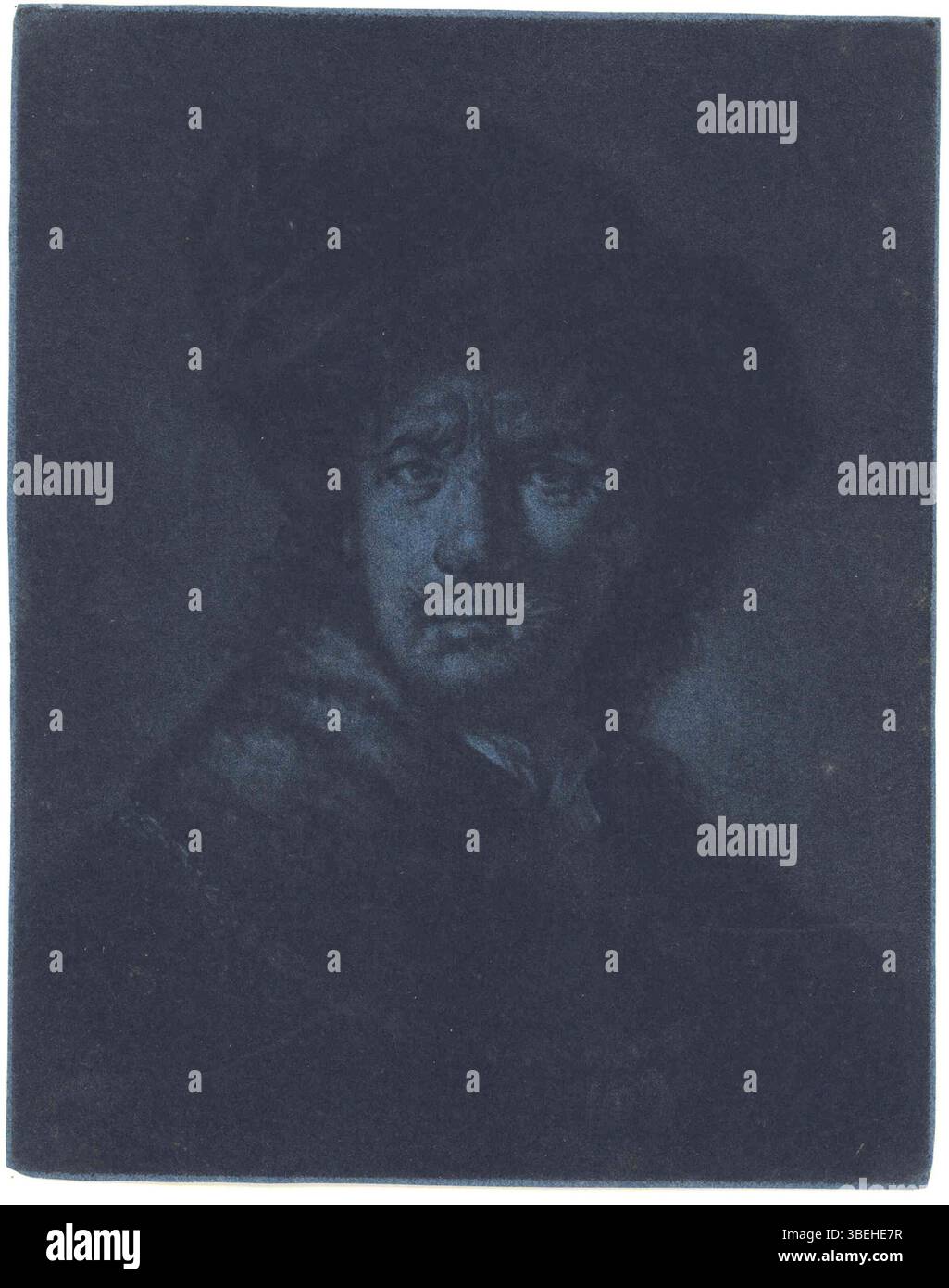 This piece, created by Jan Stolker, depicts a young man wearing a large ...