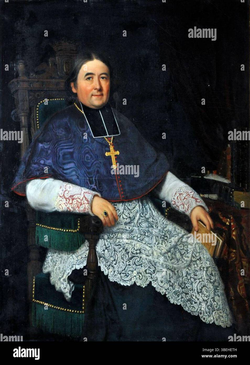 This 19th-century portrait depicts Jean-Irénée Depéry, the Bishop of ...