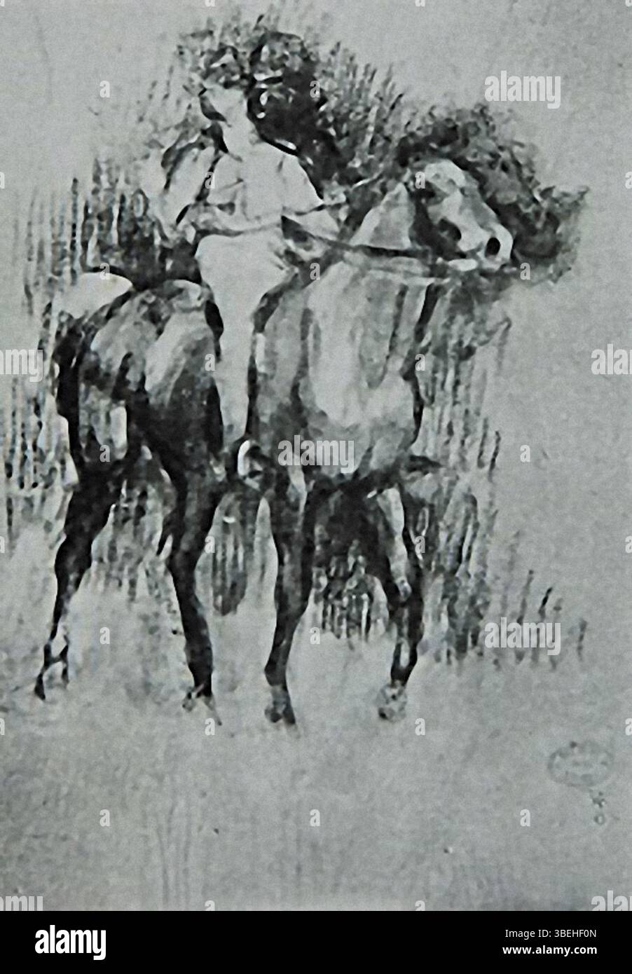 This painting by Edgar Degas depicts a jockey, a recurring subject in ...