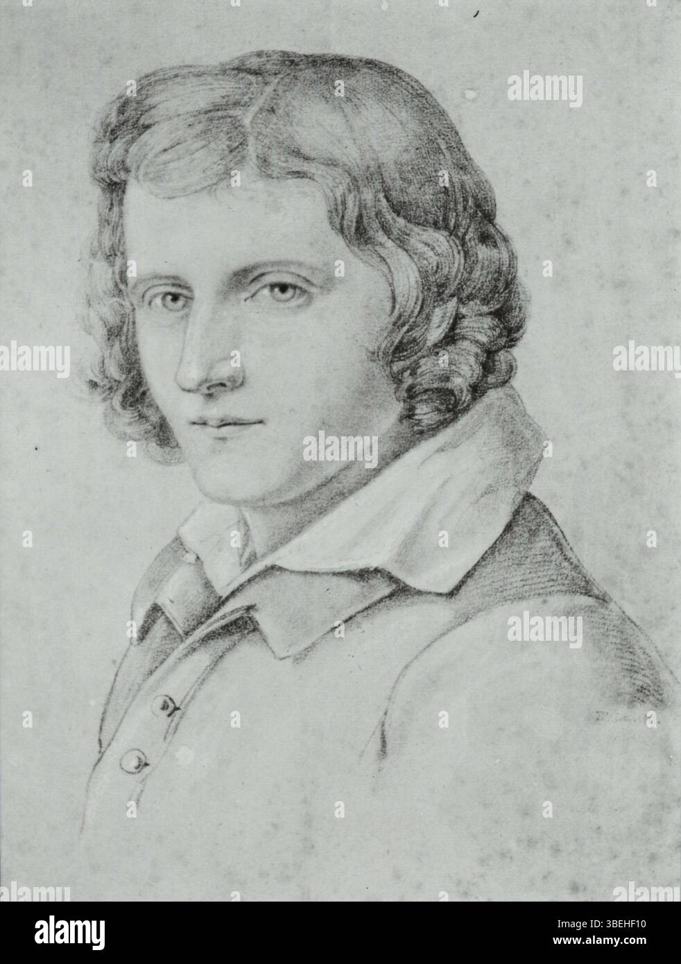 This black and white photograph from circa 1821 is a drawing of Carl ...
