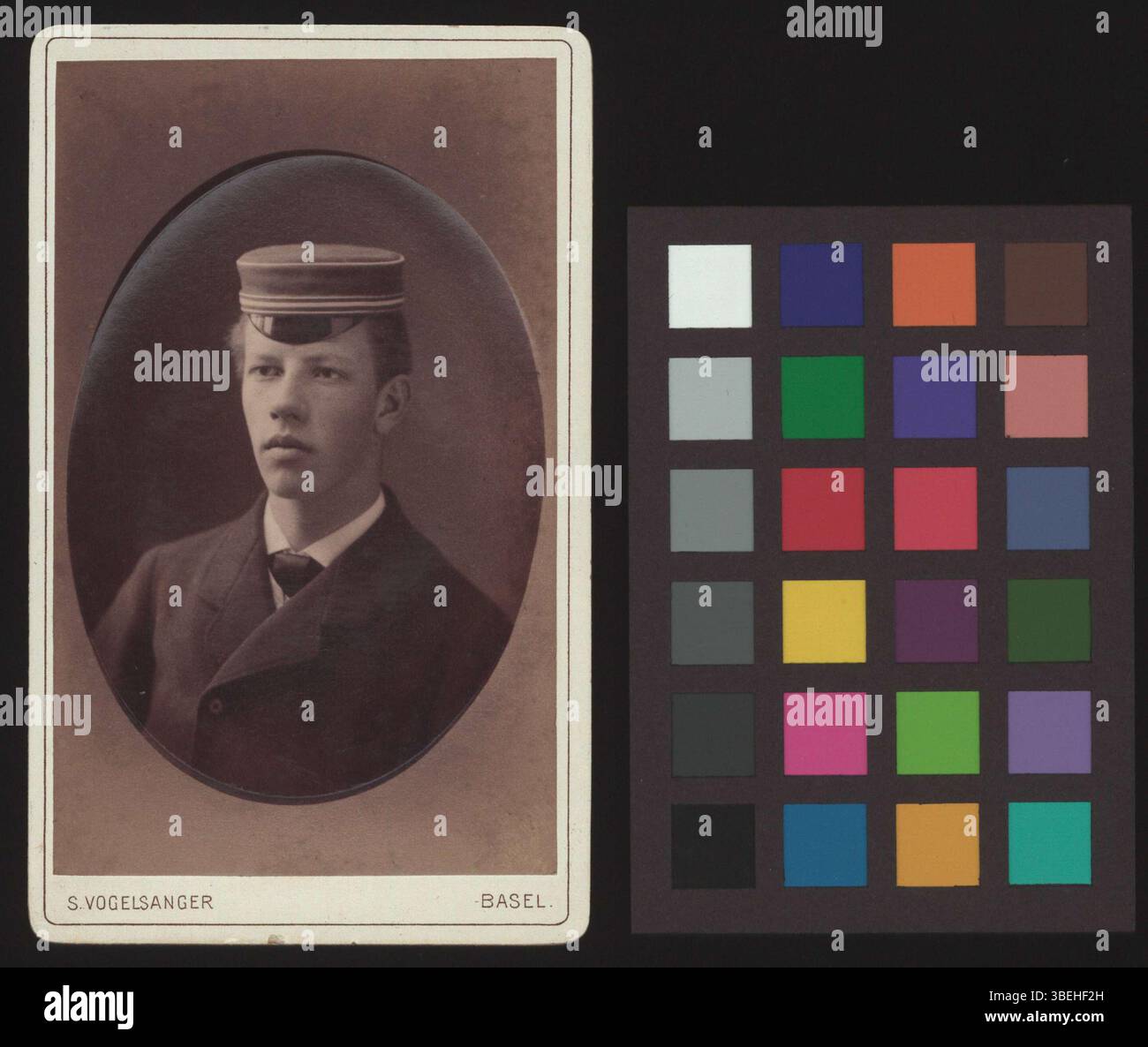 This black-and-white cabinet card photograph from circa 1883 shows Hans ...