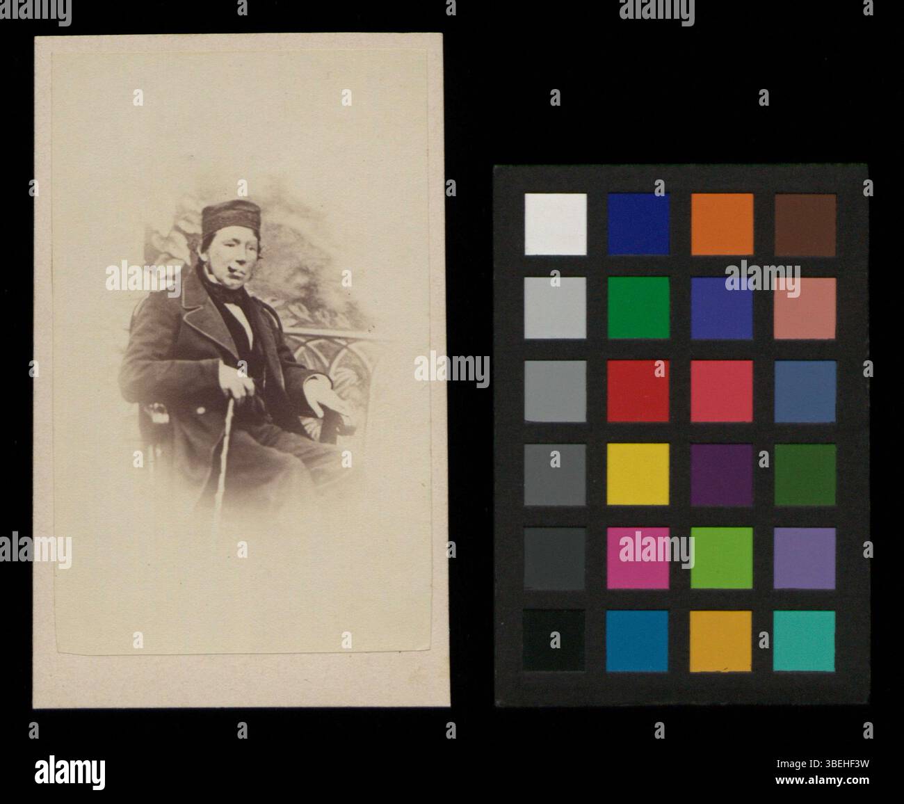 This black-and-white photograph, taken between 1831 and 1851, depicts ...