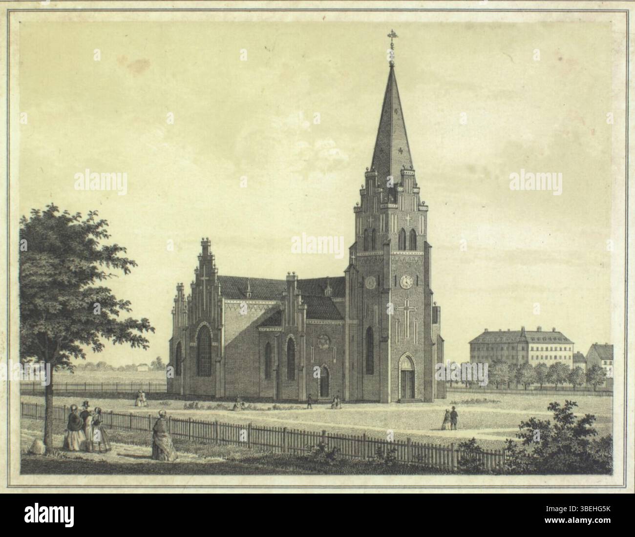 This 19th-century image by H.G.F. Holm depicts St. John's Church (Sankt ...