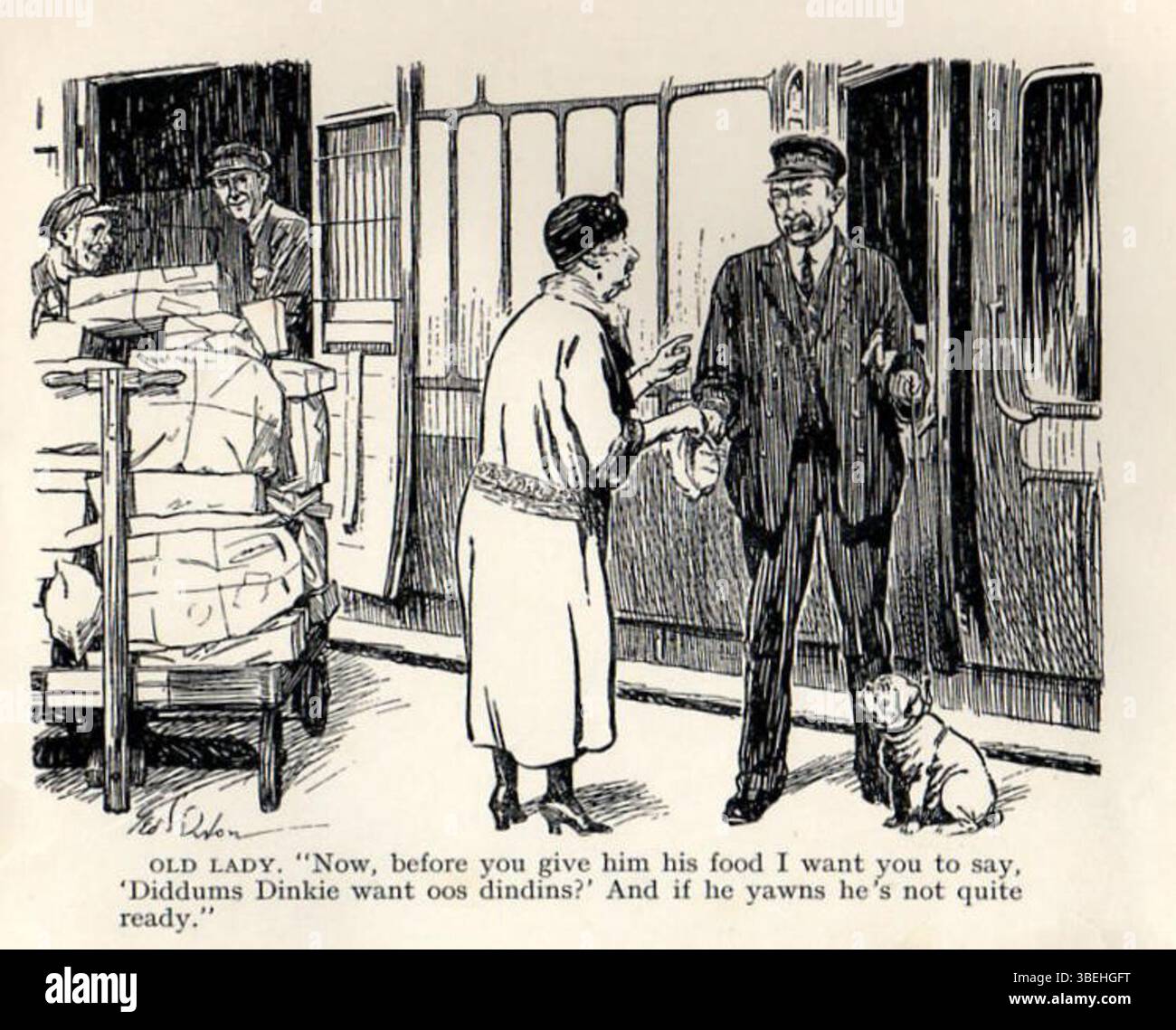 George Scholefield Dixon cartoon, drawn before 1948, portrays an ...