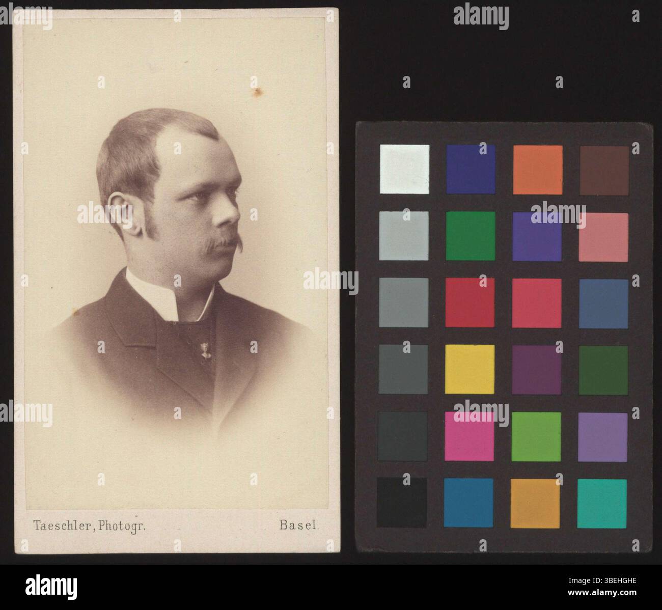 This black-and-white cabinet card photograph of Carl Hermann Iselin ...