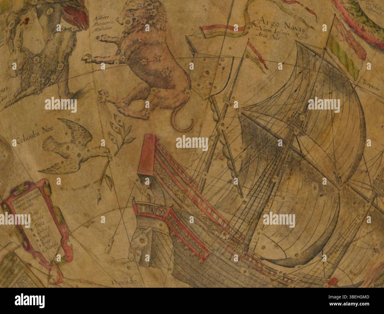 Celestial map by Willem Janszoon Blaeu from 1603 showing the ...