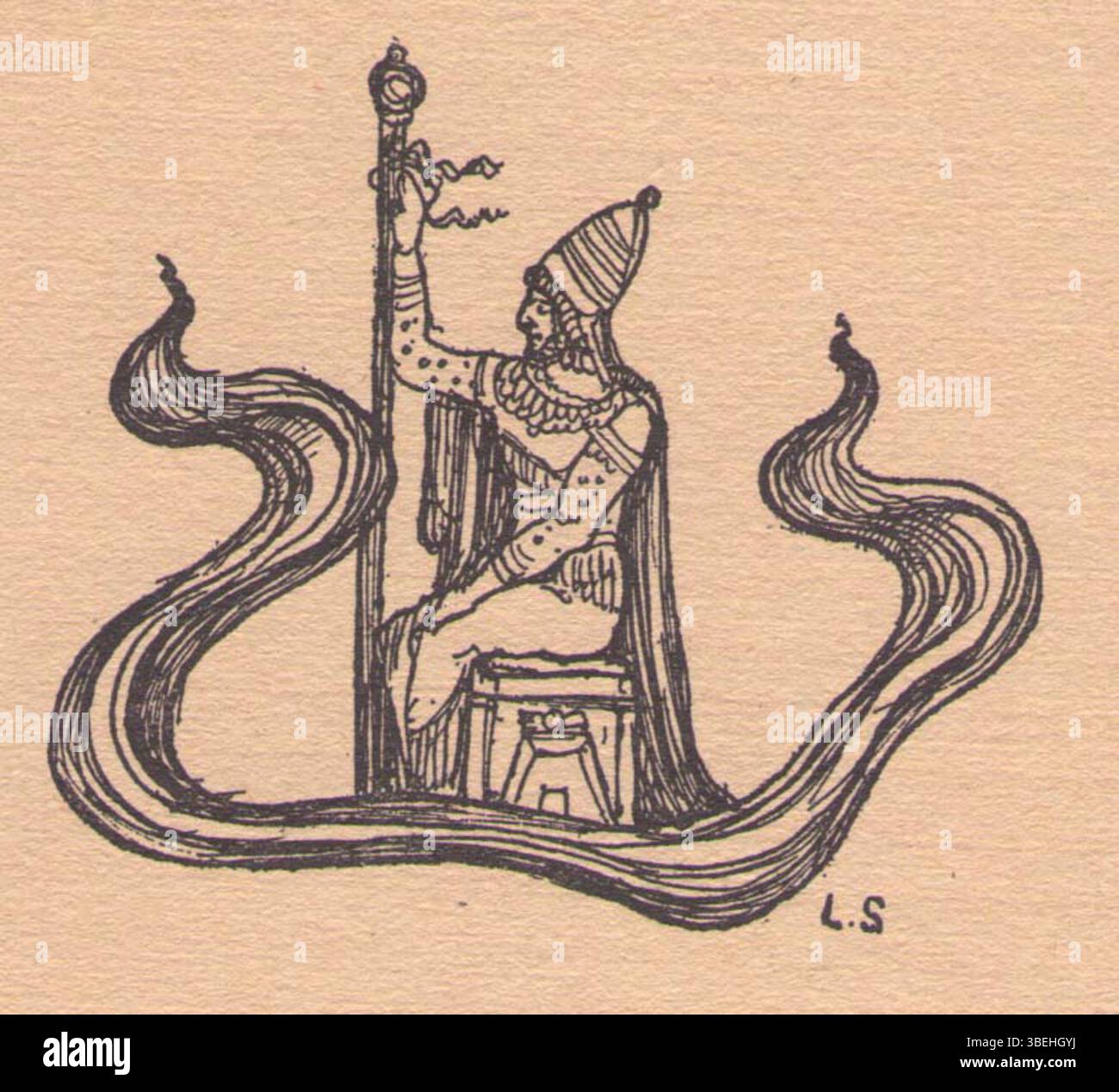 This 1923 illustration by Léonard Sarluis visualizes the sixteenth ...