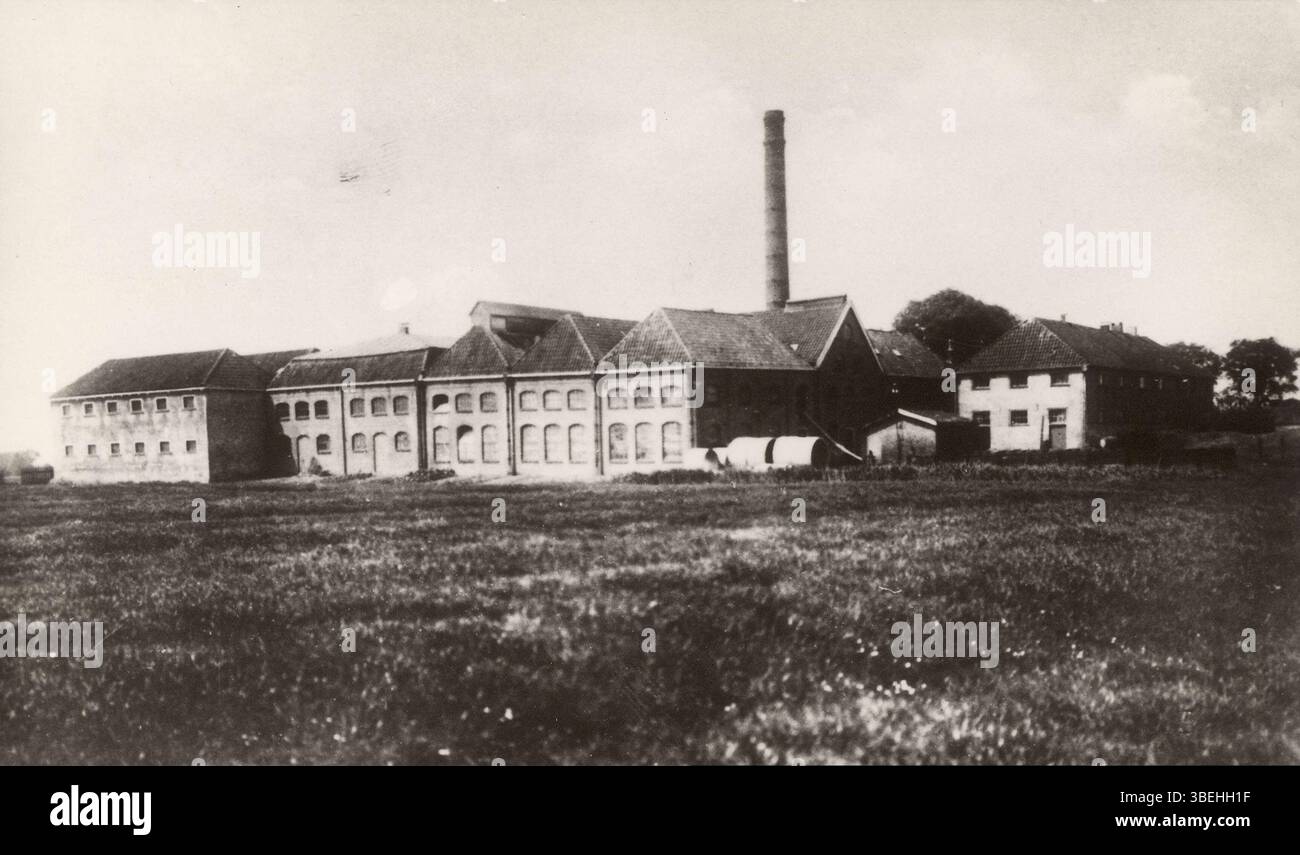 This 1920 image shows the potato starch factory in Dronrijp, Friesland ...