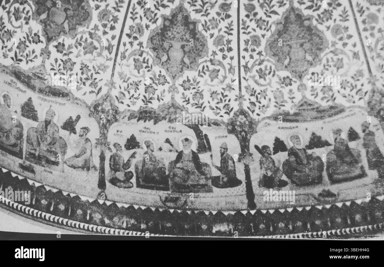 Sikh religious murals Black and White Stock Photos & Images - Alamy