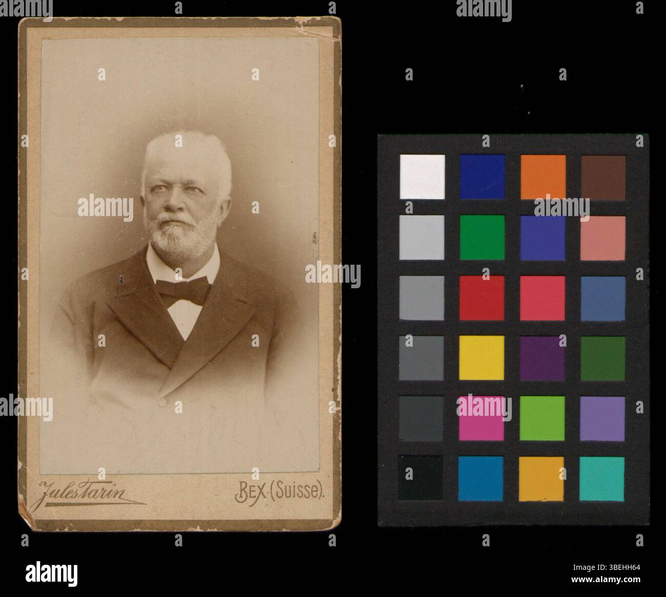 This black-and-white cabinet card photograph of Johann Georg ...