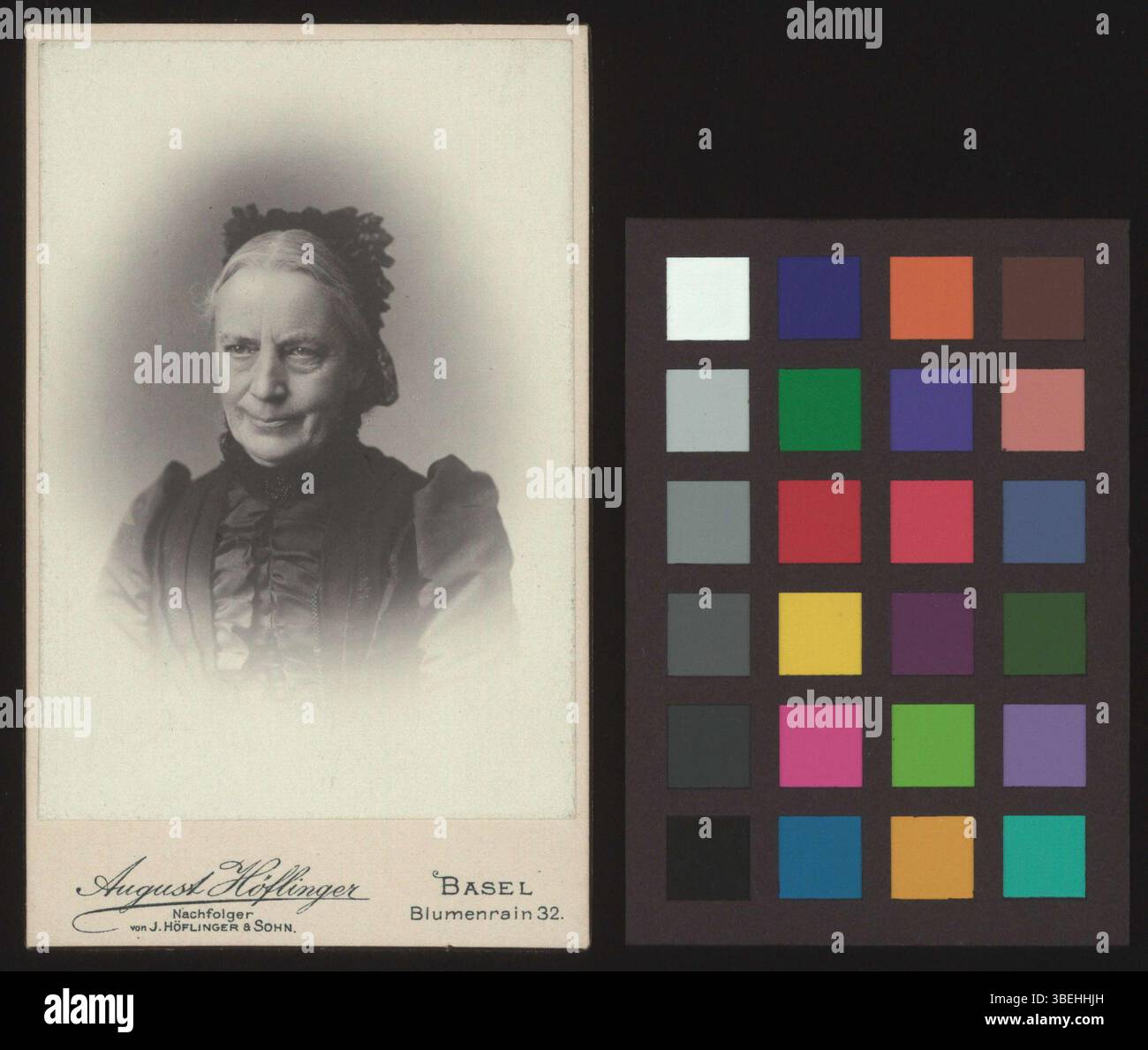 This 19th-century cabinet card photograph, taken between 1880 and 1900 ...