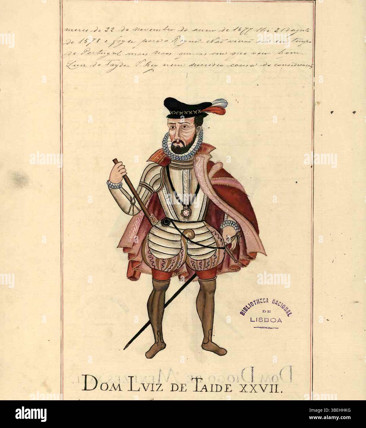 This portrait of Dom Luís de Ataíde, a prominent figure in Portuguese ...