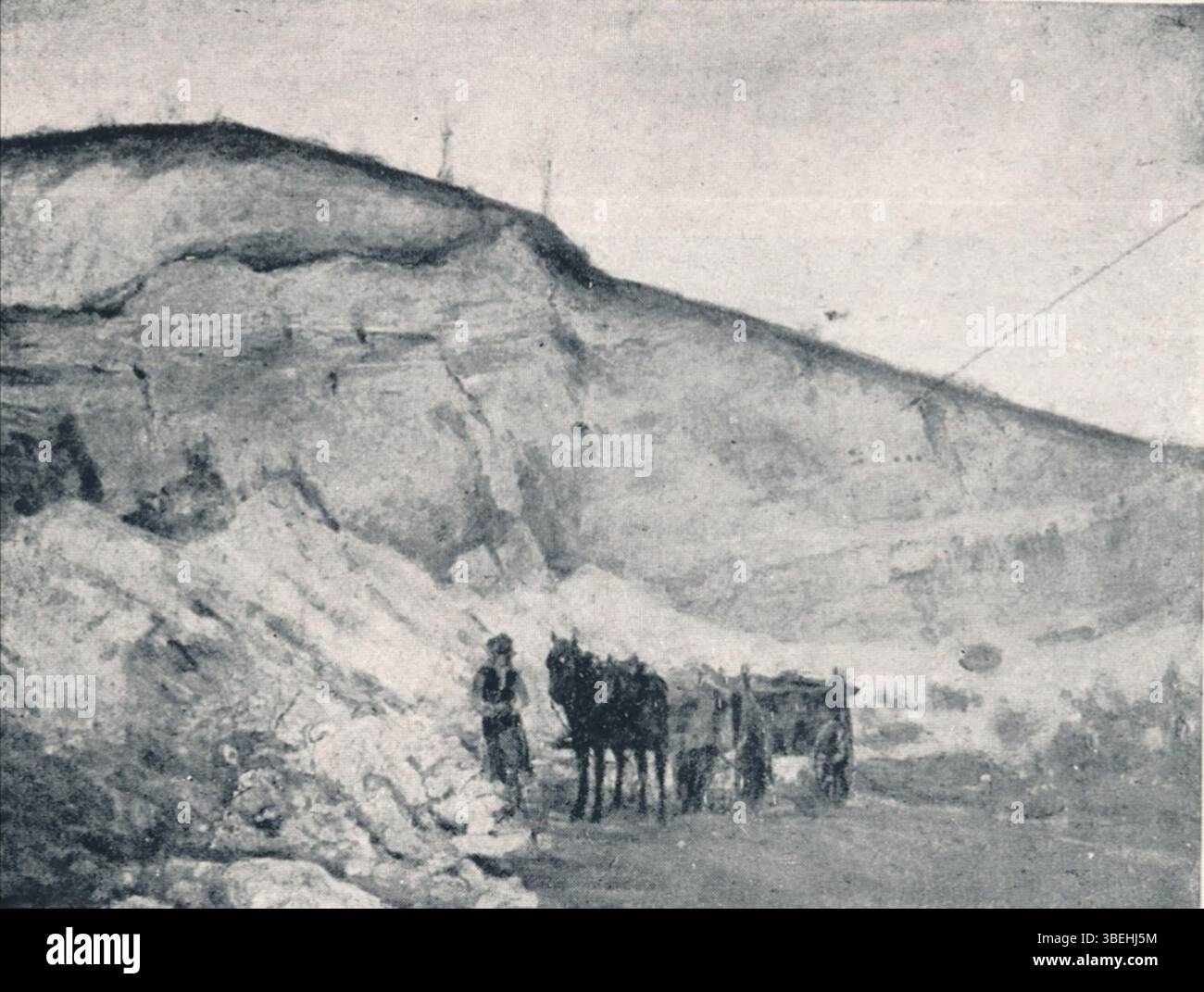 This painting by János Pentelei Molnár depicts an unknown scene titled ...