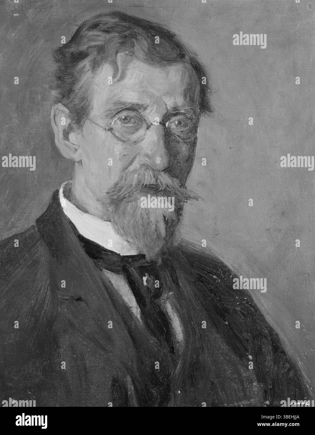 This portrait of Theodore Clement Steele, painted by Frank Hector ...