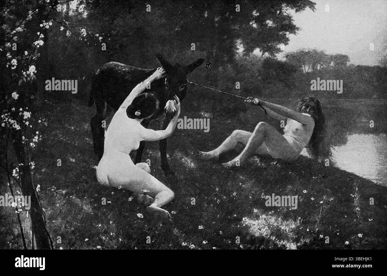 Albert Dagnaux’s 'L'Ane' (The Ass) from 1895, exhibited at the Paris ...