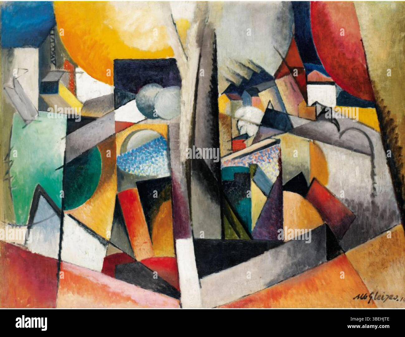 'Paysage Cubiste' by Albert Gleizes is a Cubist depiction of a ...