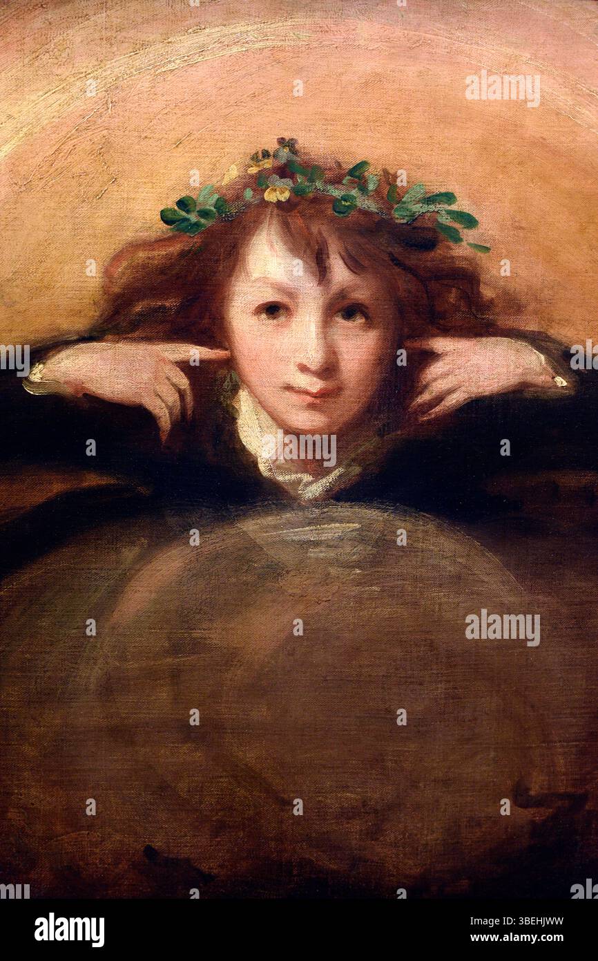 Tom Hayley as Robin Goodfellow,1789-1792, oil on canvas, painting by ...