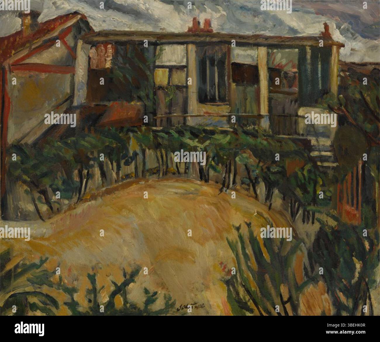 'La Cité Falguière' is a painting by Chaïm Soutine (1893–1943 ...