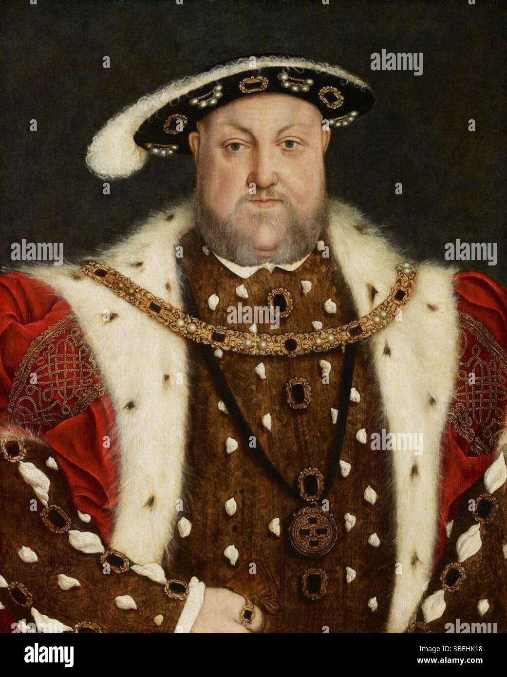 This 16th-century portrait, created by a follower of Hans Holbein the Younger, depicts King ...