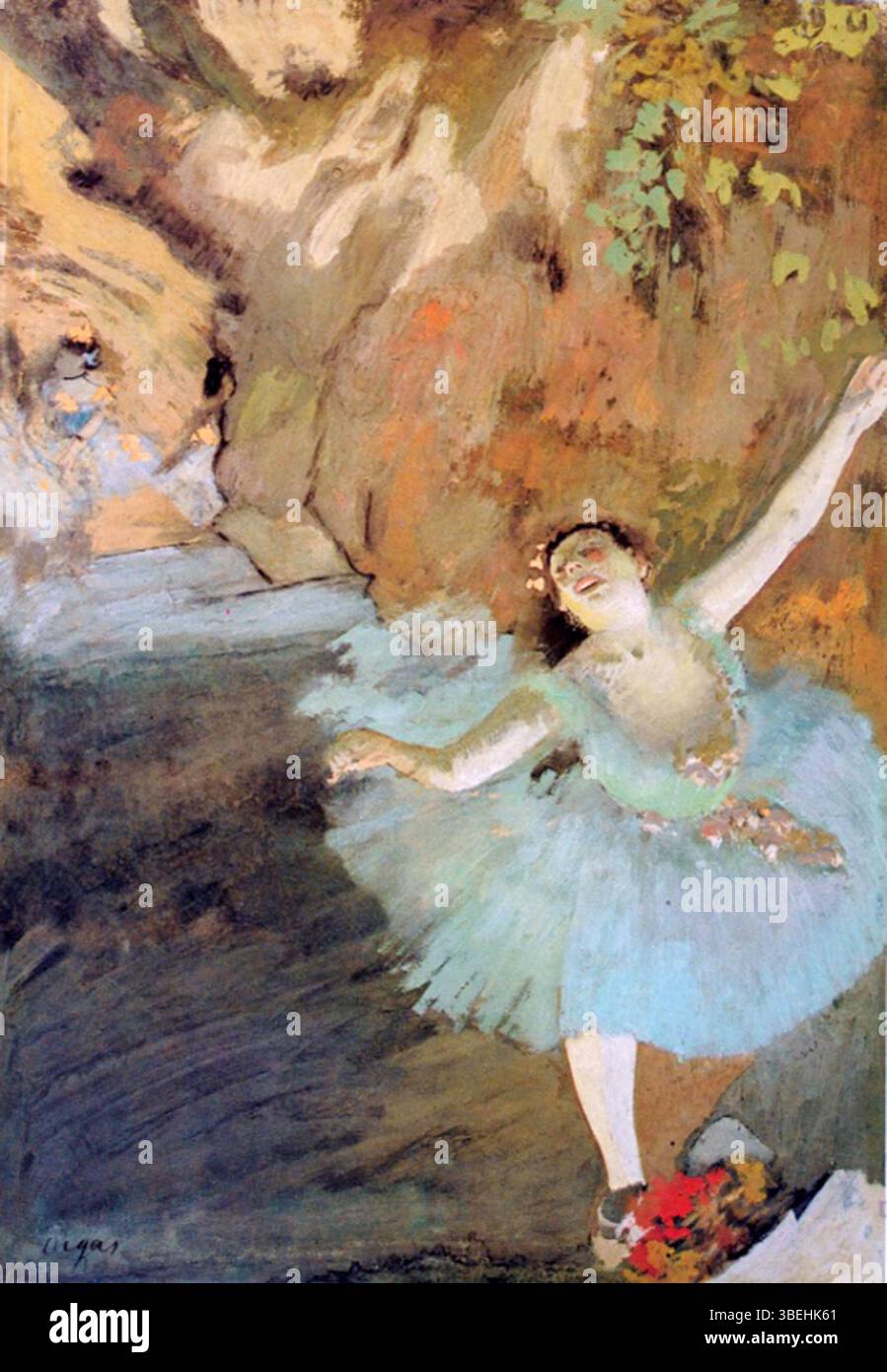 'Le salut de la danseuse étoile' by Edgar Degas captures a ballet ...