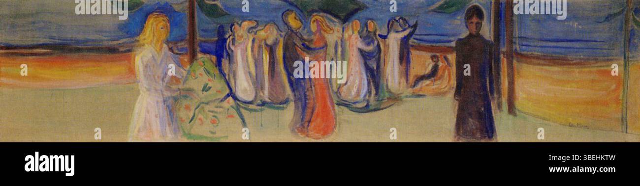 'Dance on the Beach', part of the Reinhardt Frieze, is a 1901 painting ...