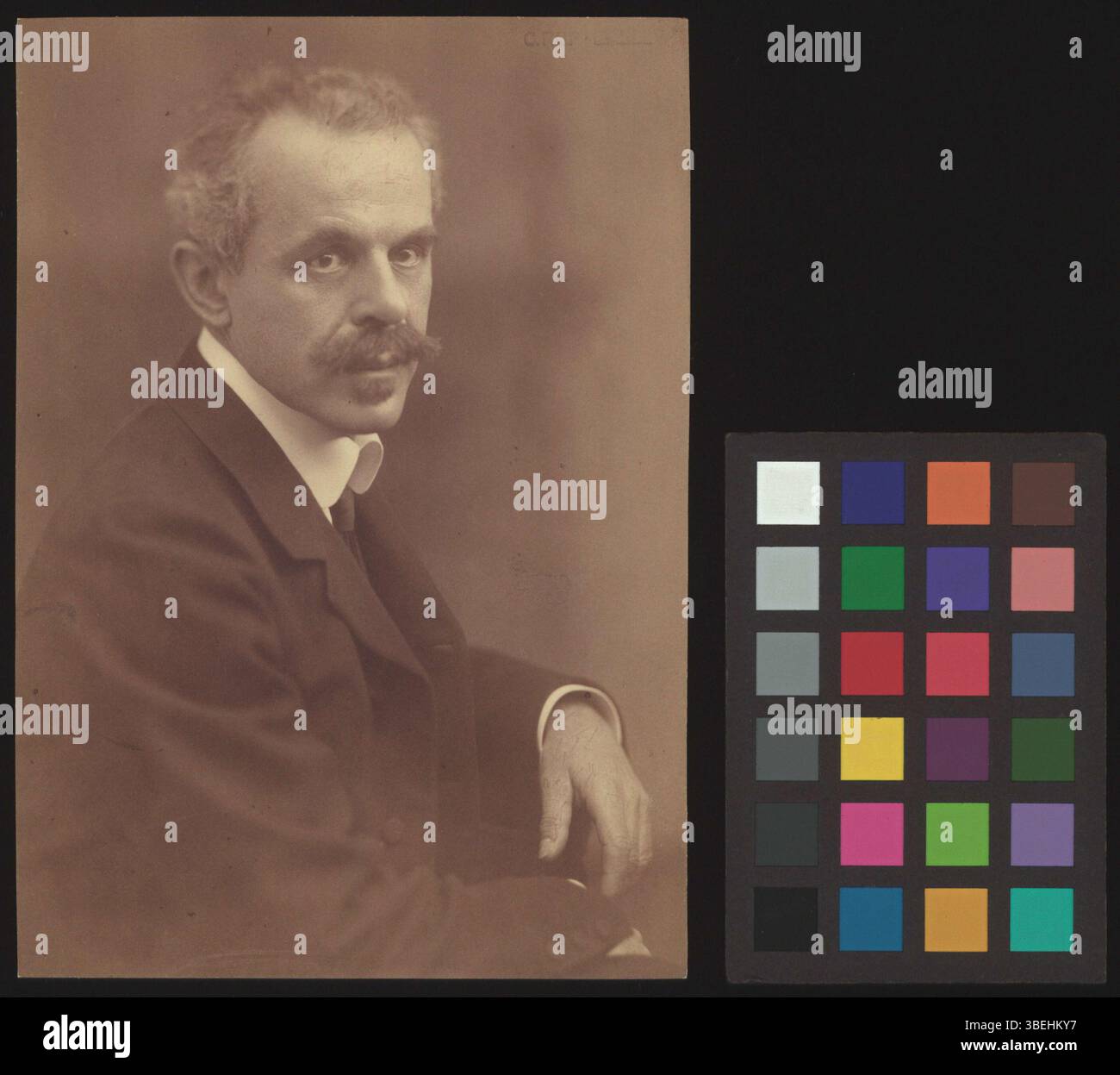 This black-and-white photograph from between 1890 and 1910 shows Carl ...