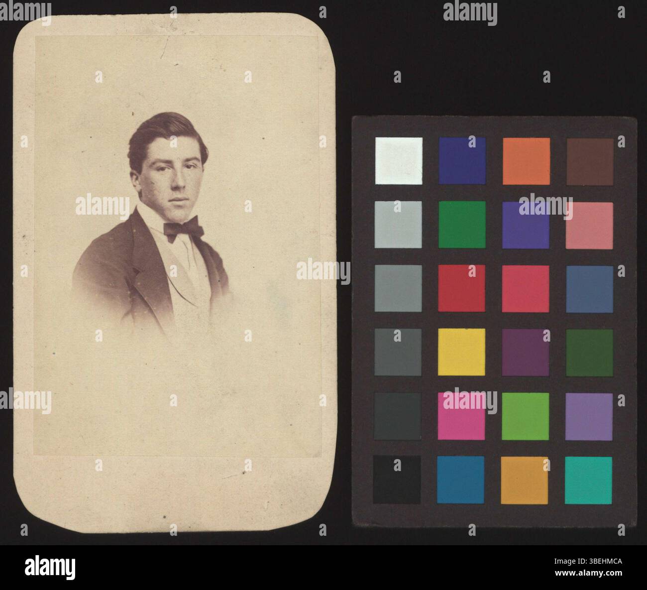 Taken in 1864, this albumin print photograph captures Albert Burckhardt ...