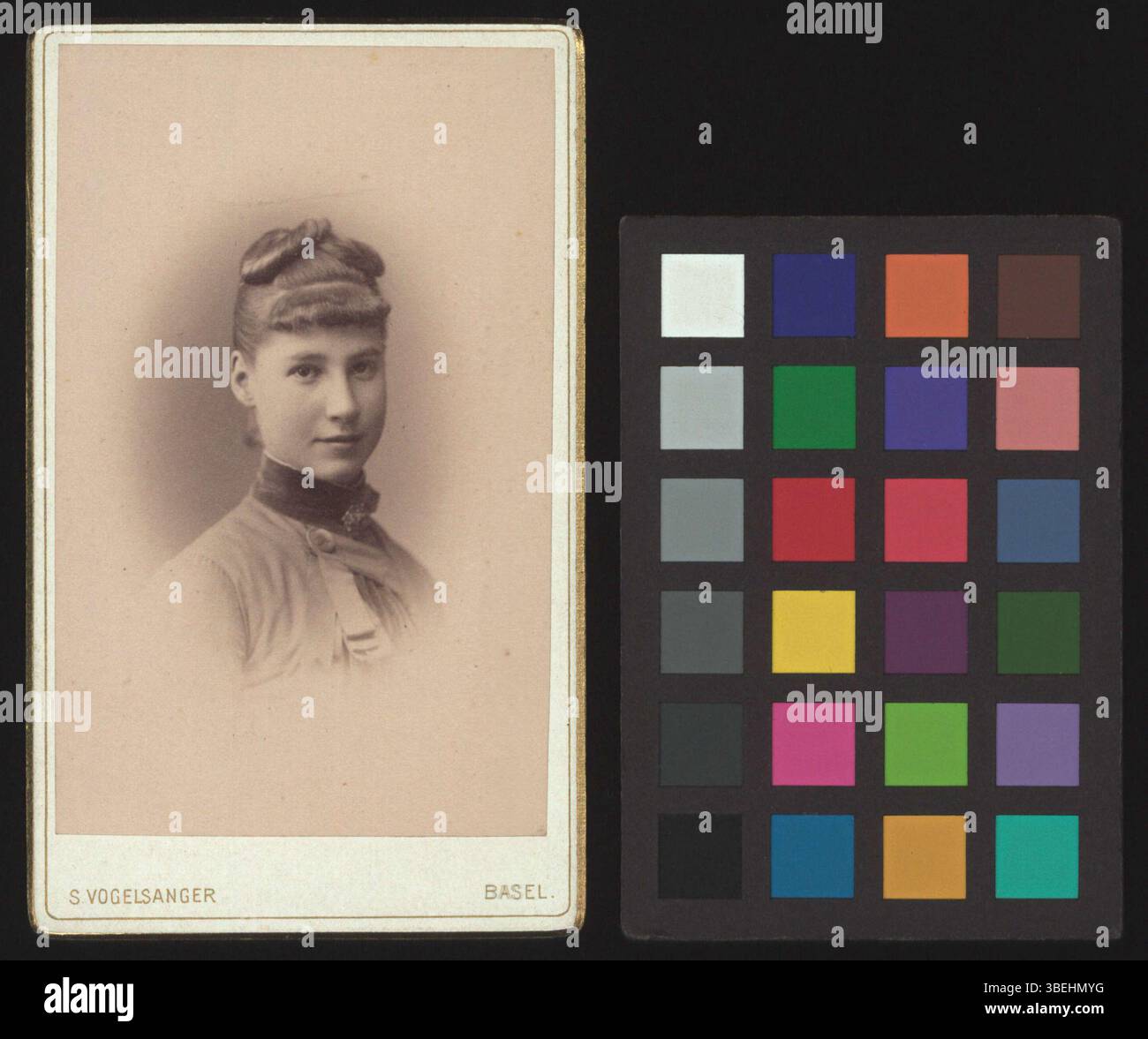 This black-and-white photograph, taken in 1887, shows Emmy Bischoff in ...