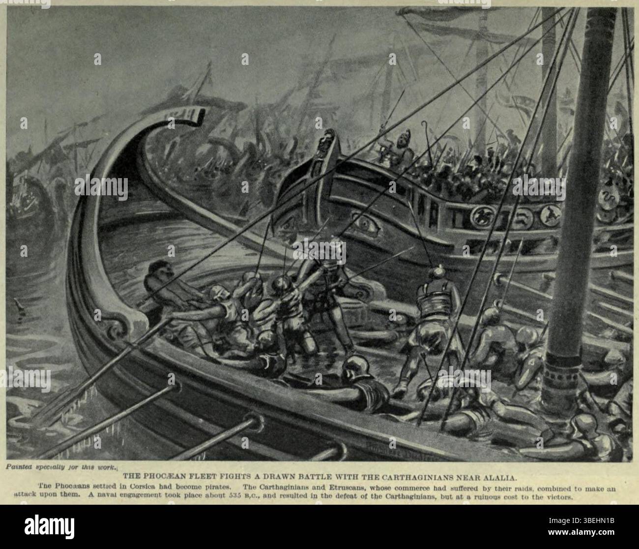 The Battle of Alalia, described in Ambrose Dudley's 'Hutchinson's Story ...