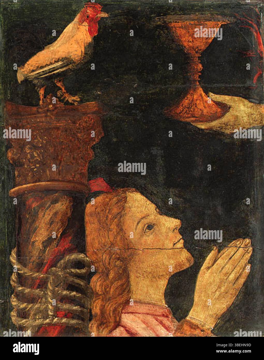 Fragment of religious artwork titled 'The Symbols of the Passion' by ...