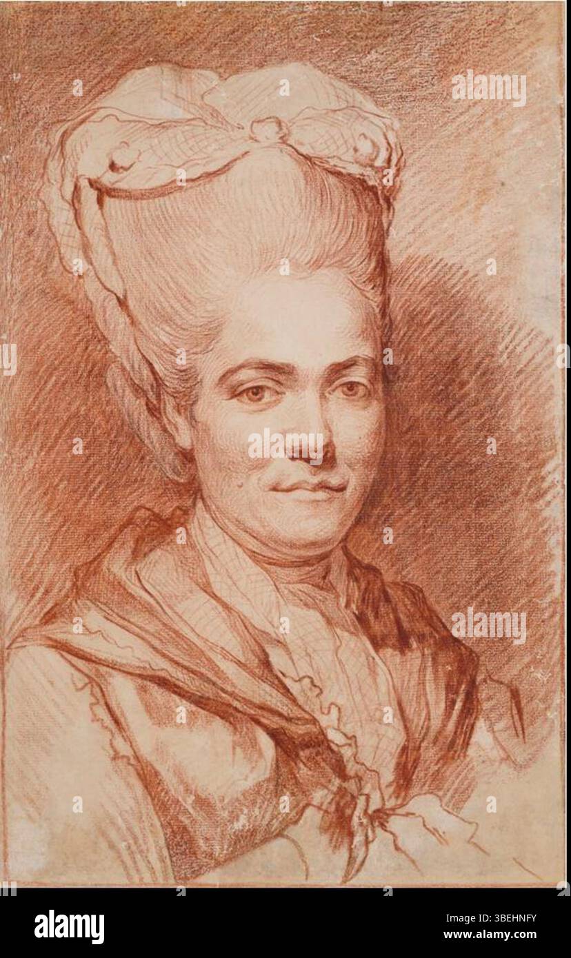 This sanguine drawing, attributed to Johann Julius Heinsius, dates from ...