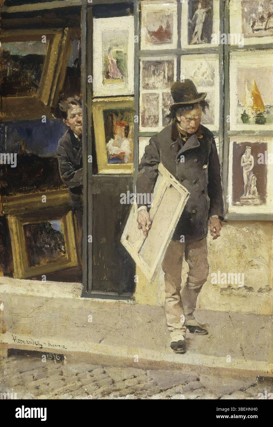 'Il rifiutato' (The Rejected) is a 1876 painting by Daniel Hernández ...