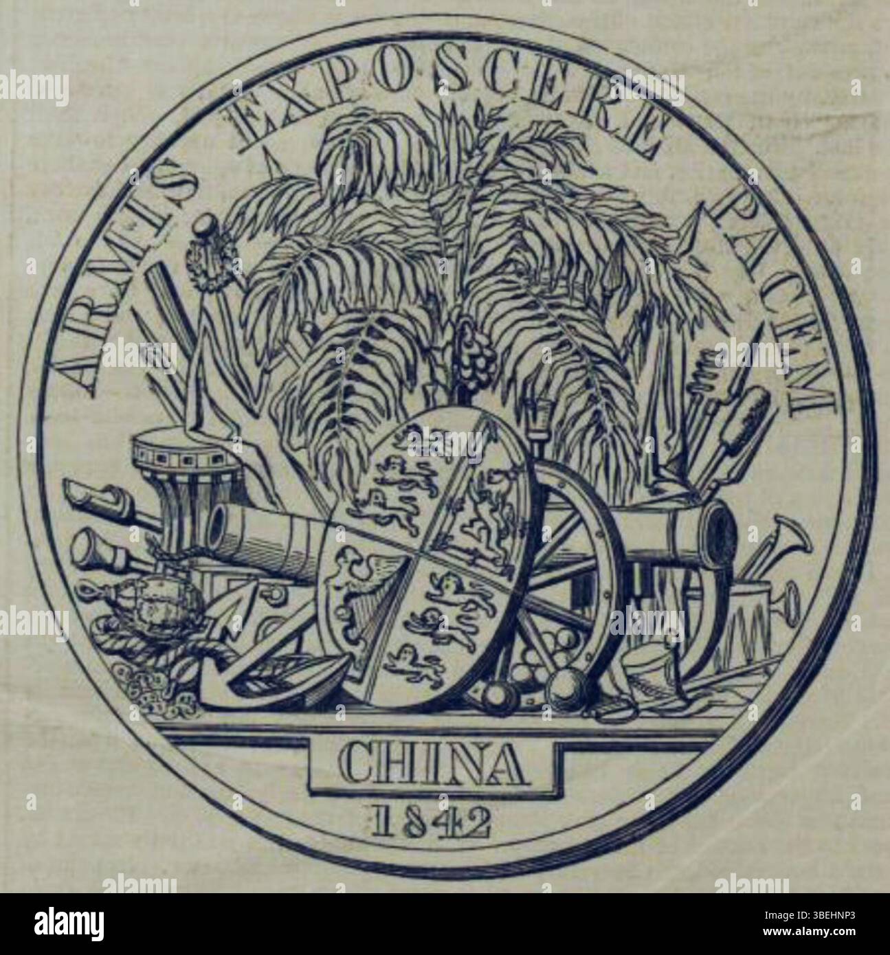 The China Medal, designed by William Wyon (1795–1851), was awarded to ...