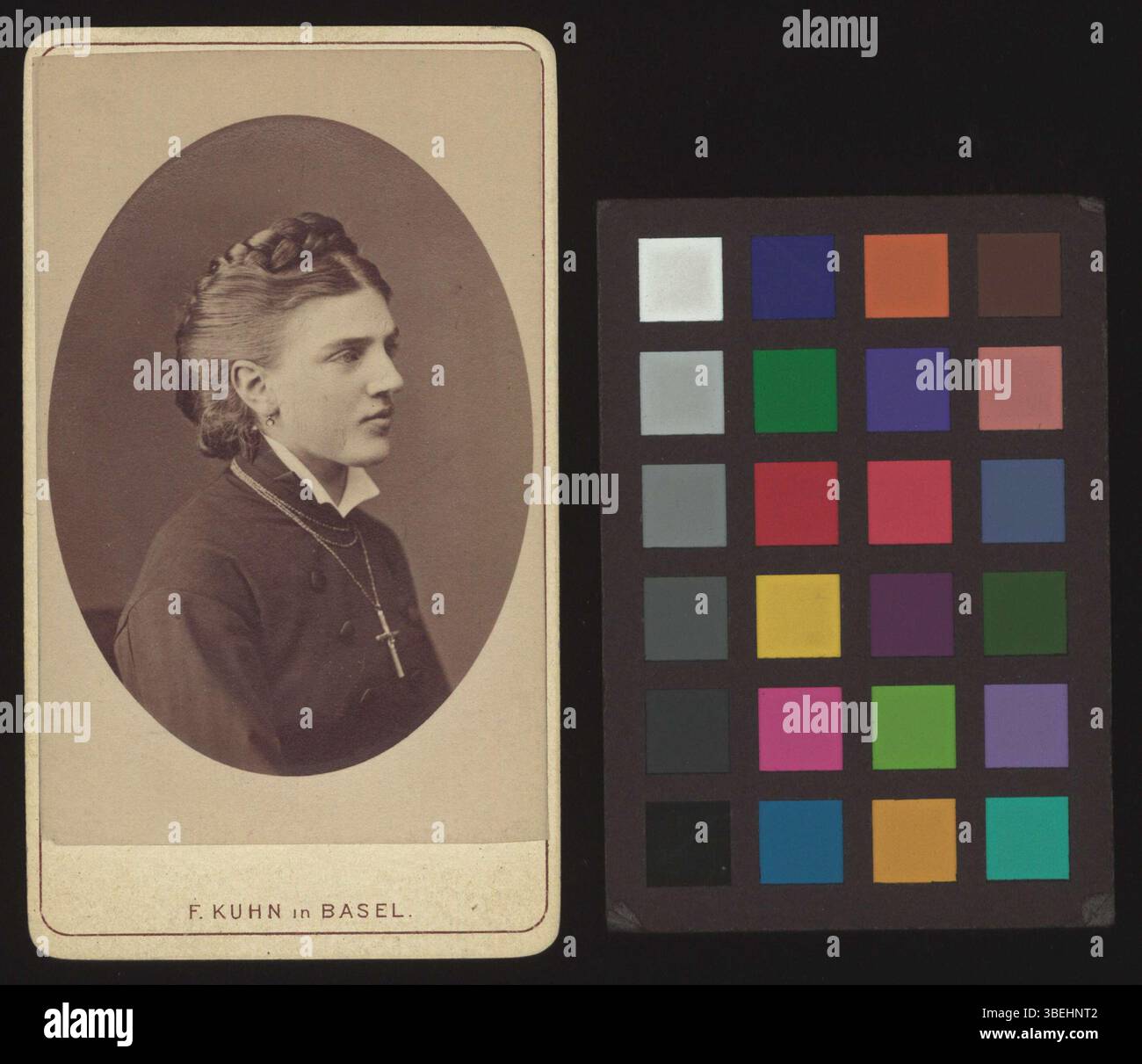 This black-and-white cabinet card photograph from between 1880 and 1900 ...