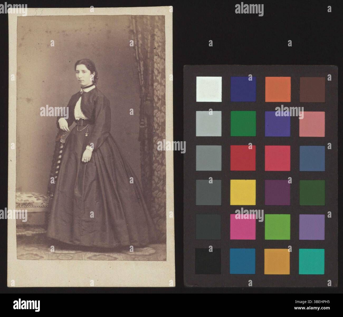 This photograph, taken between 1865 and 1885, is an albumin print ...