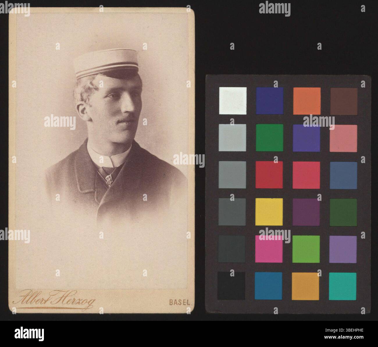 This black and white photograph, taken in 1888, portrays Eduard ...
