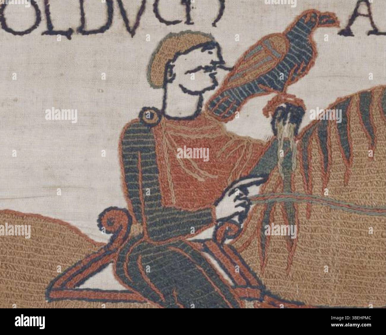 This depiction of Harold Godwinson, from the Bayeux Tapestry, presents ...