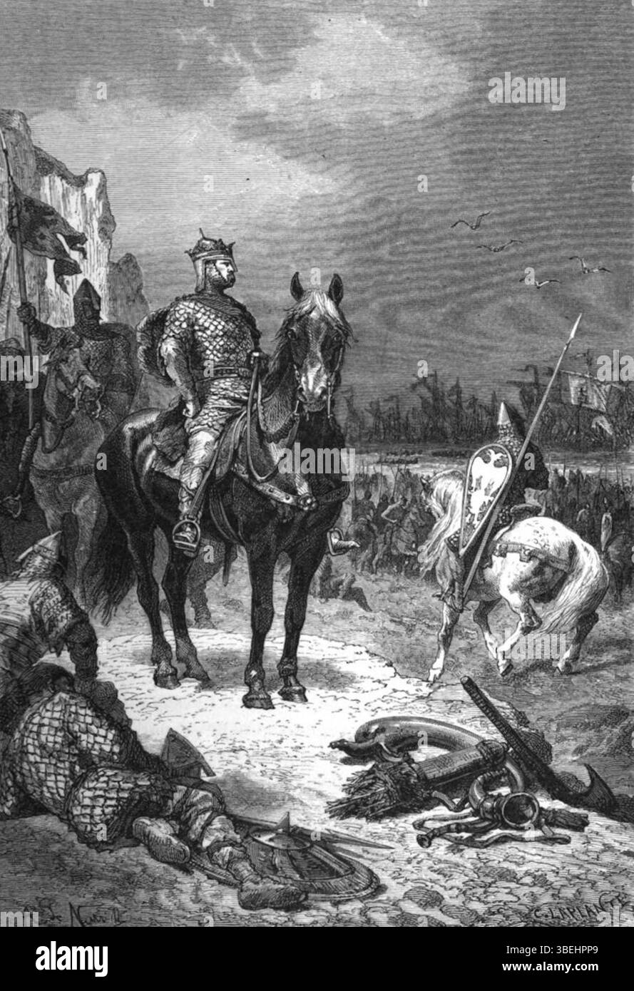 Alphonse de Neuville's illustration of the landing of William the ...